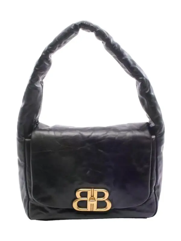 Balenciaga 20th Century Calfskin Monaco Sling Shoulder Bag - Black
