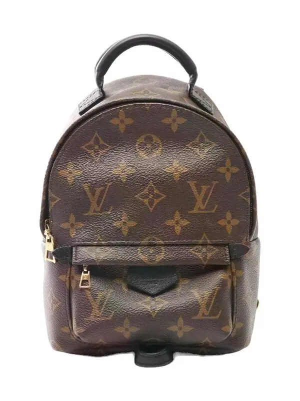 LOUIS VUITTON 2018 Monogram Mini Palm Springs Backpack - Brown