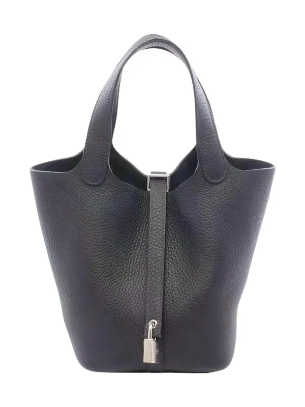 Hermès Clemence Picotin Lock 18 Handbag - Blue