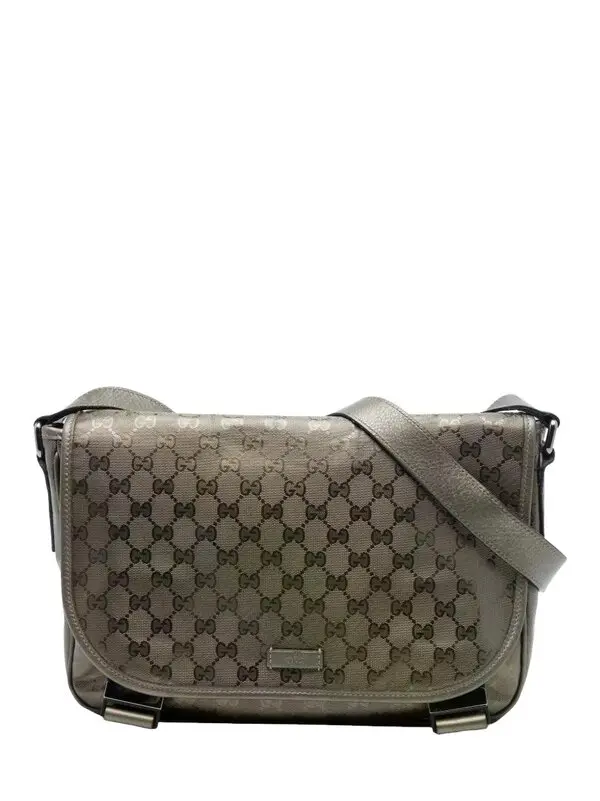 Gucci Gg Imprimé Crossbody Bag - Brown