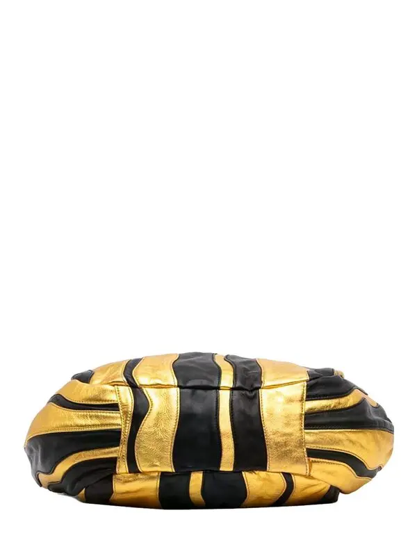 Prada Nappa Waves Satchel - Black
