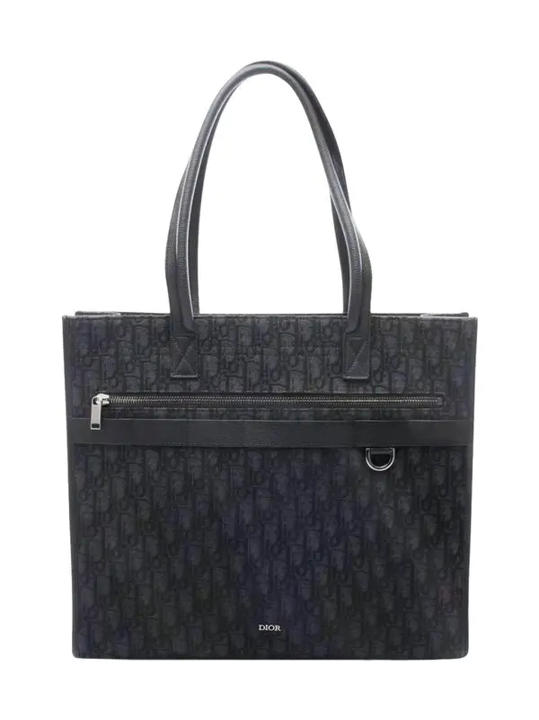 Dior Oblique Canvas Safari Tote Bag - Black