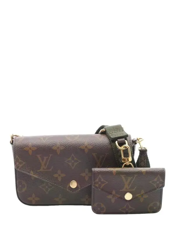 LOUIS VUITTON Monogram Felicie Strap And Go Crossbody Bag - Brown
