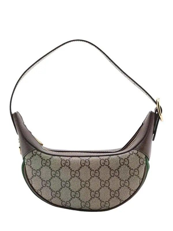 Gucci Mini Gg Supreme Web Ophidia Shoulder Bag - Neutrals