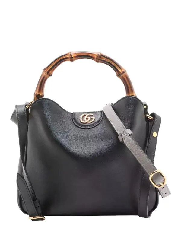Gucci Diana Satchel With Bamboo Handle - Black