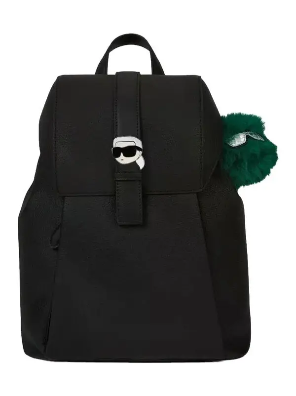 Karl Lagerfeld Ikon Pebble Backpack - Black