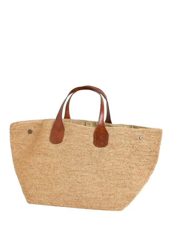 I BELIV Rio Tea Raffia Crochet Bag - Cream