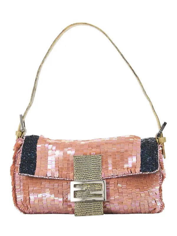 Fendi Sequin Baguette Shoulder Bag - Multi