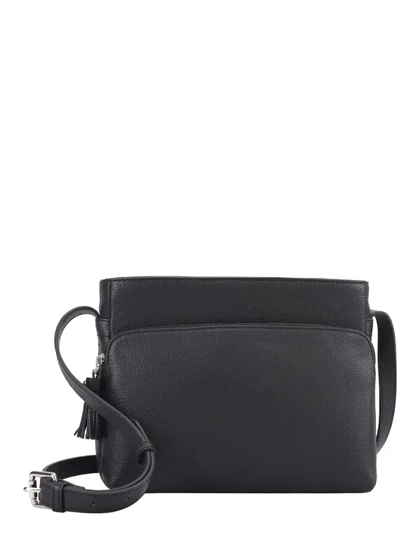 LLOYD BAKER Matilda Crossbody Bag In Full-grain Leather - Black