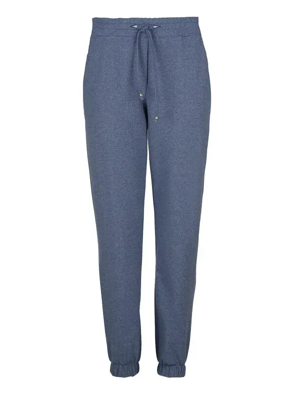 CONQUISTA Full Length Melange Sweatpants - Blue