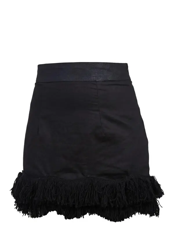 MUDA CLOTHING FZ LLC Sea Whip Linen Mini Skirt - Black