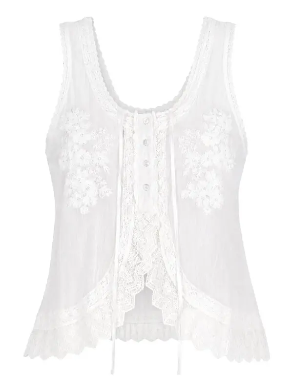 MUCHE & MUCHETTE Cannes Top - White