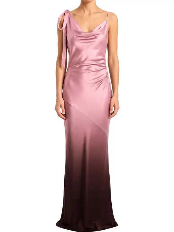 LOLAM Stella Ombre Gown - Pink