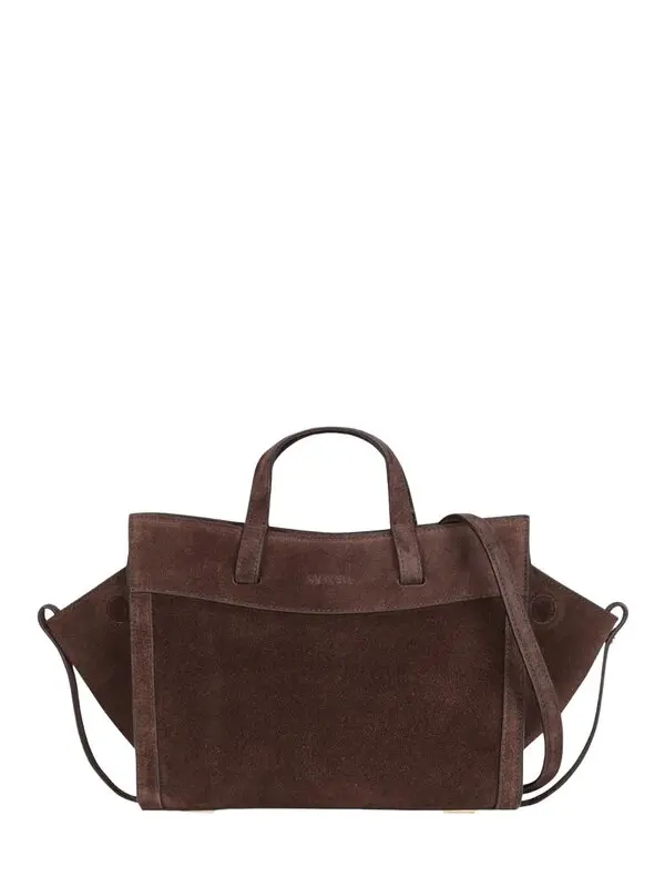 SAONARA BRAND Saonara Mini Shopping Bag In Suede - Brown