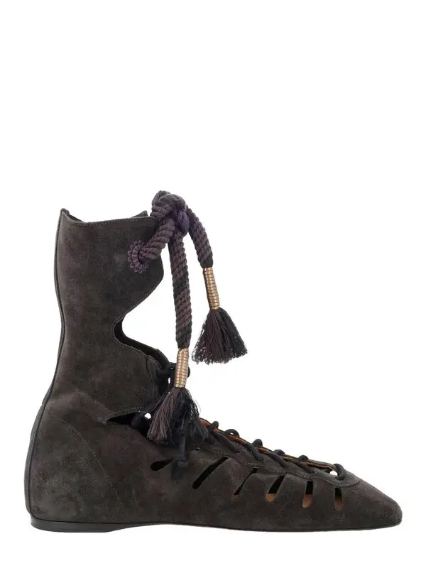 Isabel Marant Étoile Strappy Flat Boots - Black