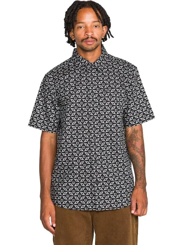 Volcom Scaler Stone Short Sleeve Shirt - Black