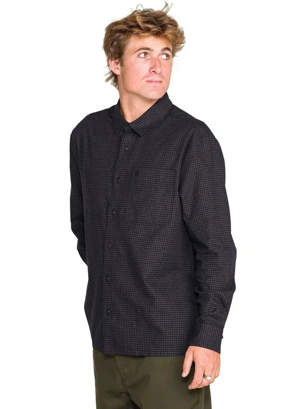 Volcom Glasnow Long Sleeve Shirt - Black