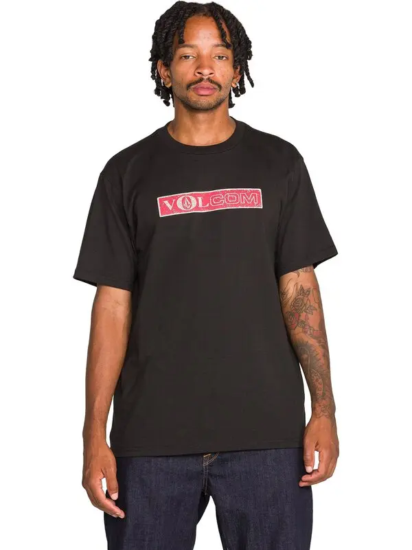 Volcom Dual Euro Short Sleeve Tee - Black