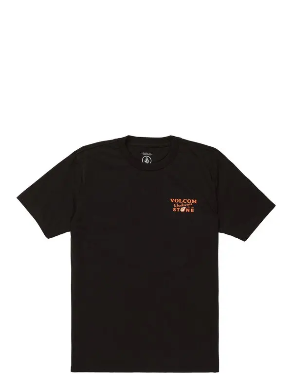 Volcom Stone Talon Workwear Short Sleeve Tee - Black