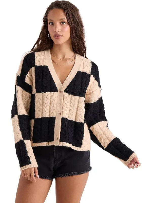 Volcom Check You Sweater - Bone
