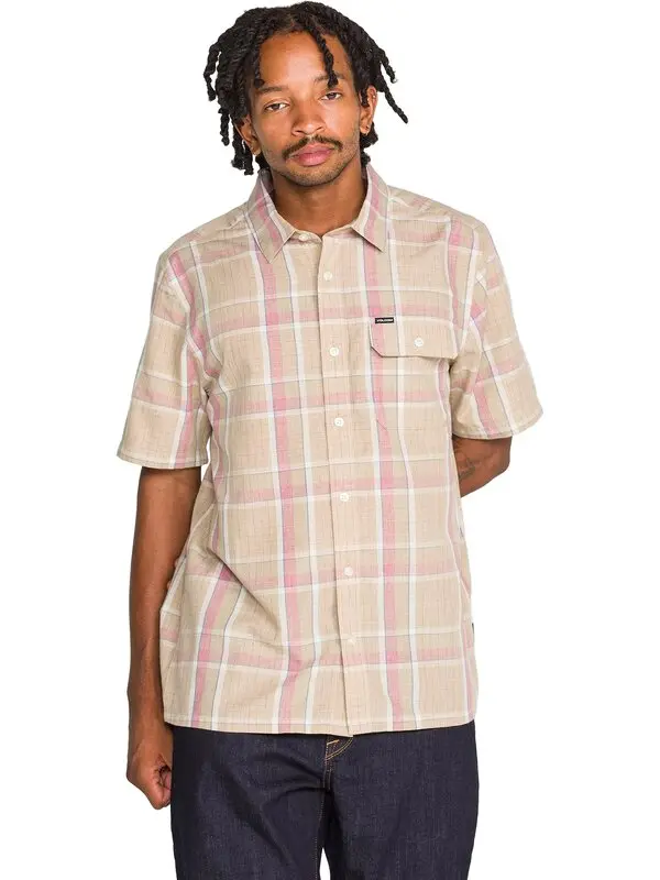 Volcom Ledges Short Sleeve Shirt - Stone