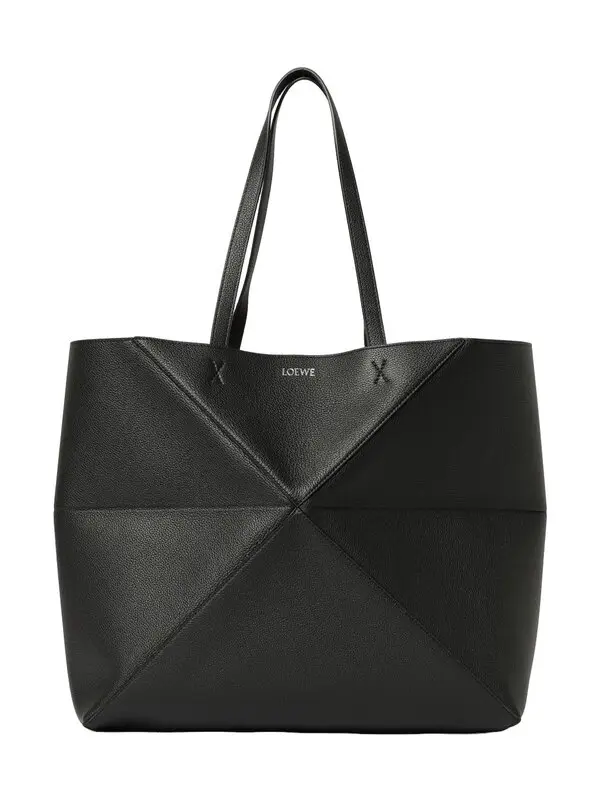 Loewe Textured Tote Bag - Black