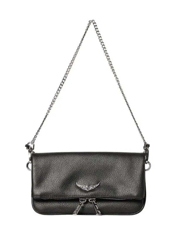 Zadig&Voltaire Rock Grained Leather Pouch - Black