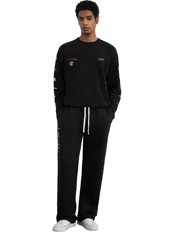 REISS X Mclaren F1 Team Kruzmclaren Mclaren Racing Relaxed Waffle T-shirt-fit - Black