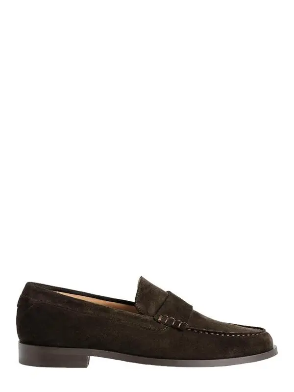 Cos Suede Penny Loafers - Brown