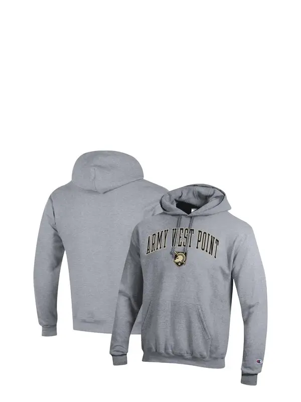 Champion Army Black Knights Basic Arch Fleece Pullover Hoodie - Heather Gray