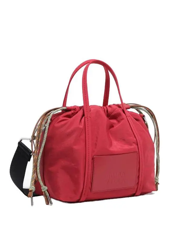 Bimba Y Lola Small Nylon Drawstring Bag - Red