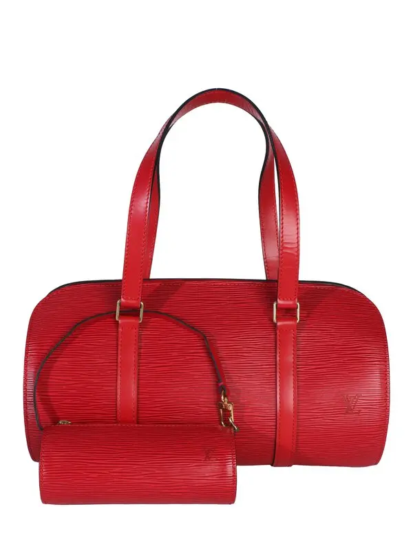 LOUIS VUITTON Red Epi Leather Shoulder Bag With Pochette - Other