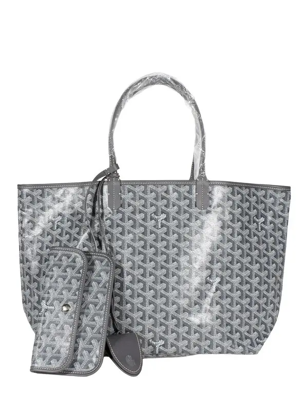 Goyard Grey Goyardine Canvas Saint Louis Pm Tote Bag - Gray