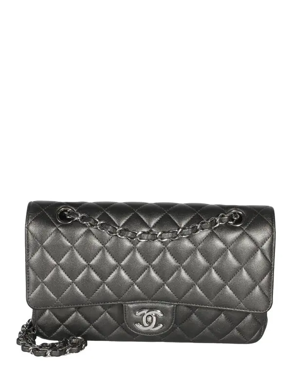 Chanel Quilted Lambskin Classic Double Flap Bag - Metallic