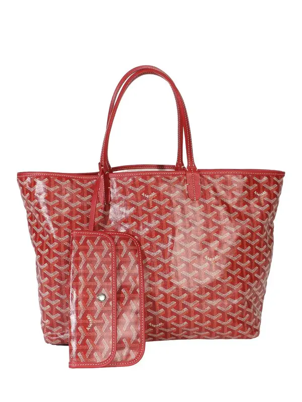 Goyard Coated Canvas Saint Louis Pm Tote Bag - Red