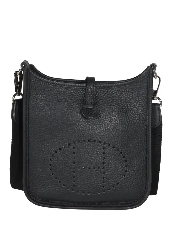 Hermès Clemence Evelyne 16 Tpm Phw Crossbody Bag - Black