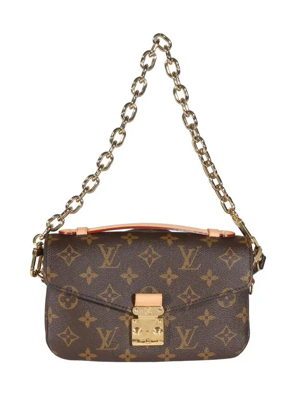 LOUIS VUITTON Monogram Canvas Pochette Metis East West - Brown
