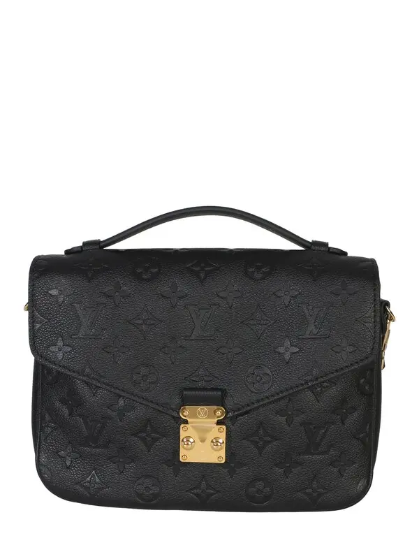 LOUIS VUITTON Monogram Empreinte Pochette Métis - Black