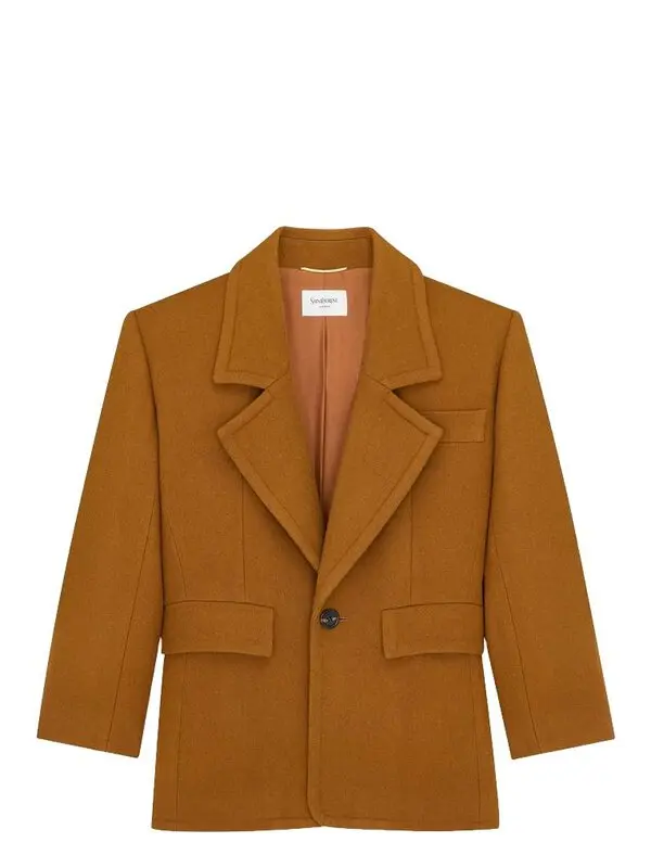 Saint Laurent Single Breasted Jacket - Orange