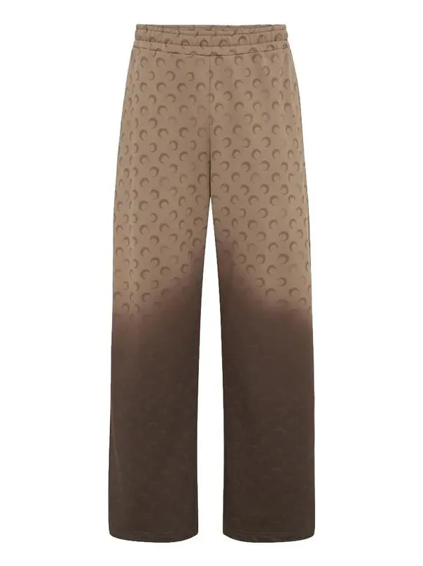 MARINE SERRE Faded Moon Sweatpants Taupe - Grey