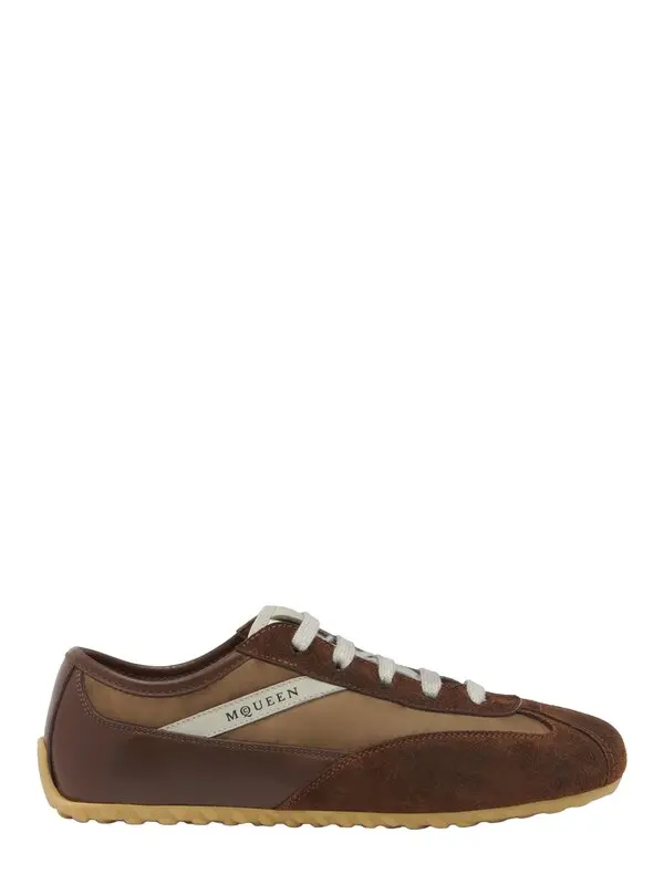 Alexander McQueen Suede Boxe Sneakers - Brown