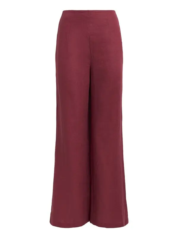 Faithfull The Brand Syna Wide-leg Trousers - Pink