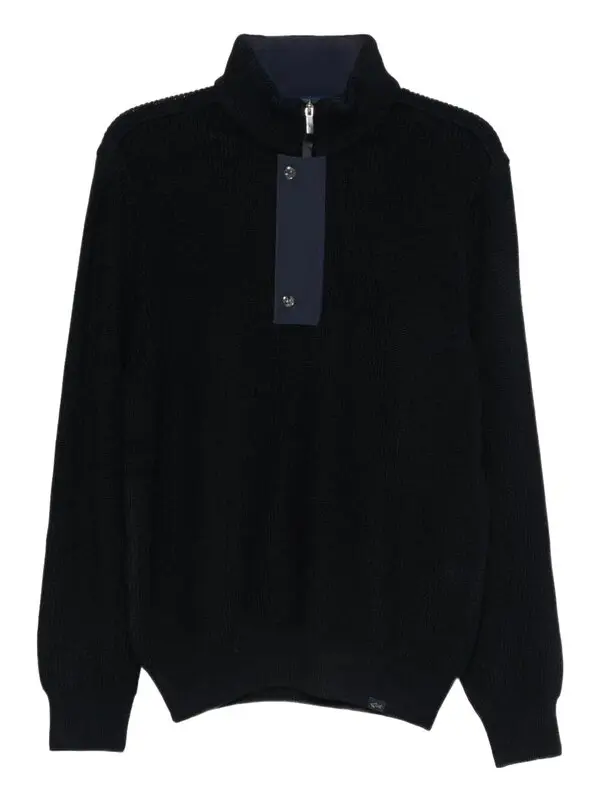 Paul & Shark Half-zip Sweater - Black