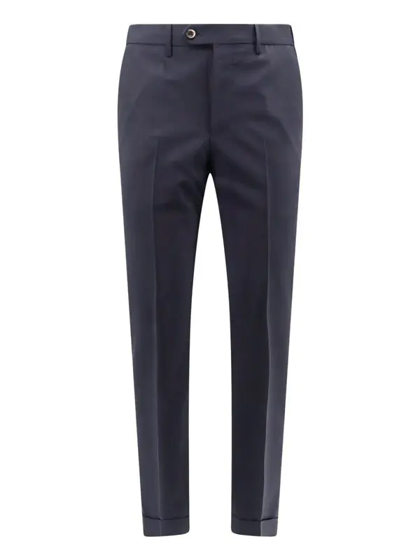 PT TORINO Slim-fit Cropped Trousers - Black