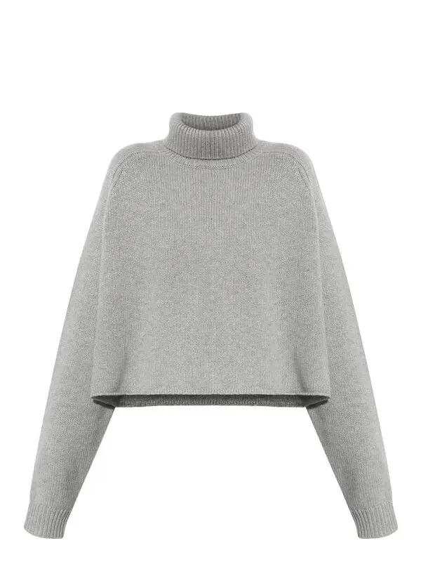 LISA YANG Cashmere Turtleneck Sweater - Gray