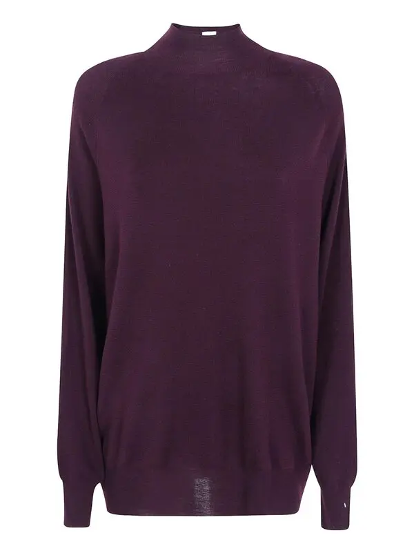Aspesi Ribbed Long-sleeve Knit Top - Black