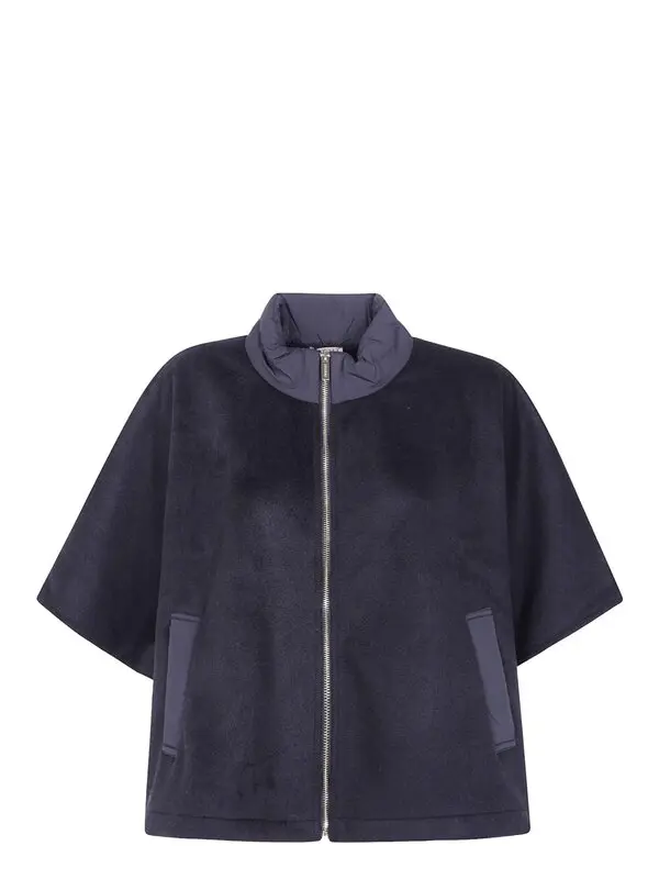 TWINSET Stand-collar Zip-up Casual Jacket - Black