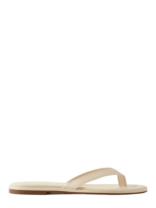 AeydĒ Melody Leather Flip-flops - Cream
