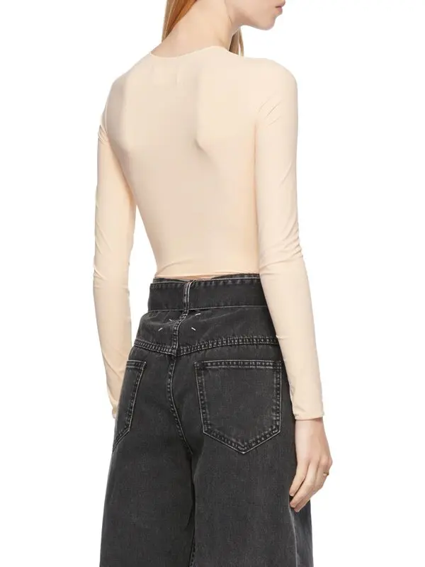 MAISON MARGIELA Four-stitch Long-sleeved Bodysuit - Multicolor