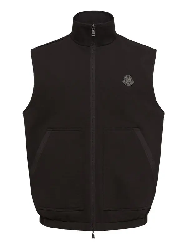 Moncler Reversible Zip-up Vest - Black